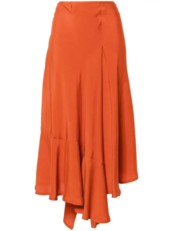 Colville Pleat-detailing Asymmetric Skirt