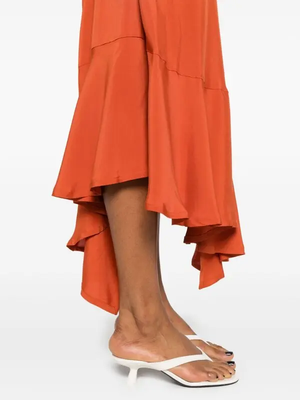 Colville Pleat-detailing Asymmetric Skirt