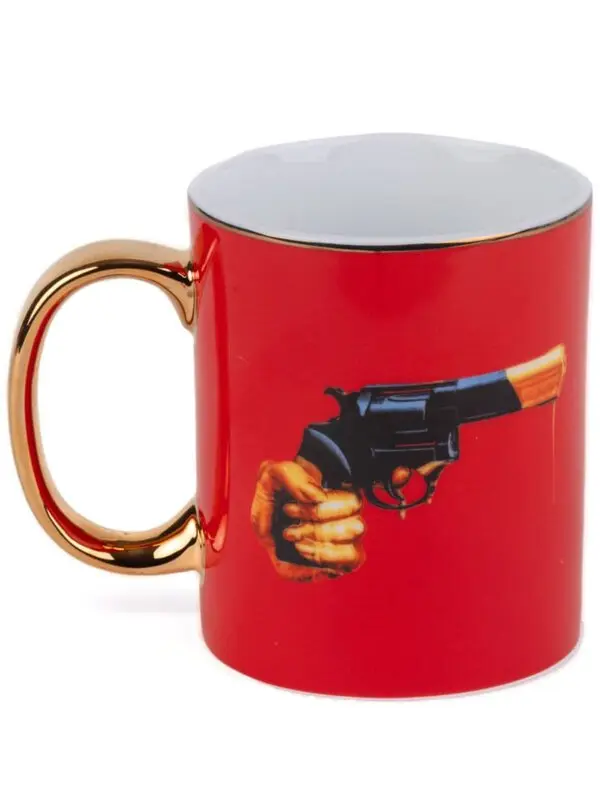 SELETTI X Toiletpaper Revolver Porcelain Mug - Red