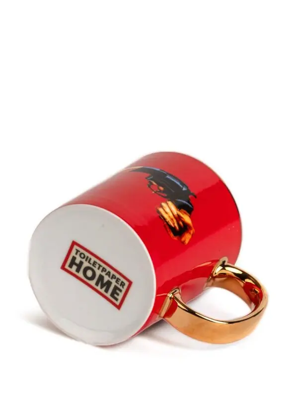 SELETTI X Toiletpaper Revolver Porcelain Mug - Red