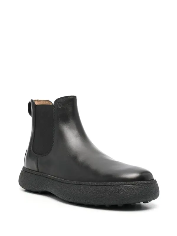 TOD'S Logo-debossed Leather Boots