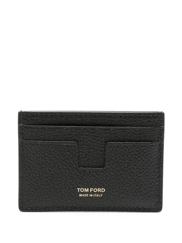 TOM FORD Grained-leather Cardholder - Black