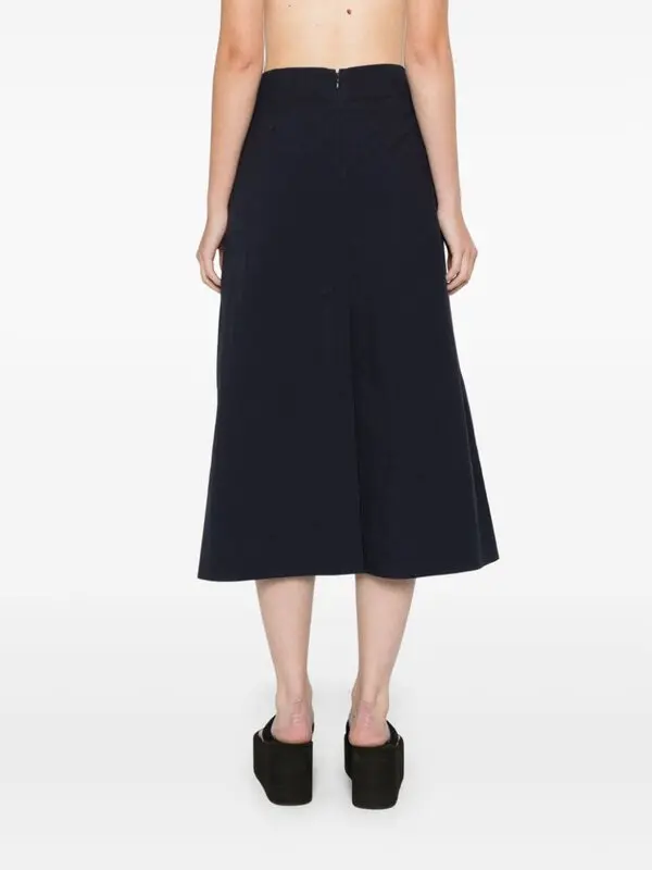 Colville Panelled Cotton Midi Skirt