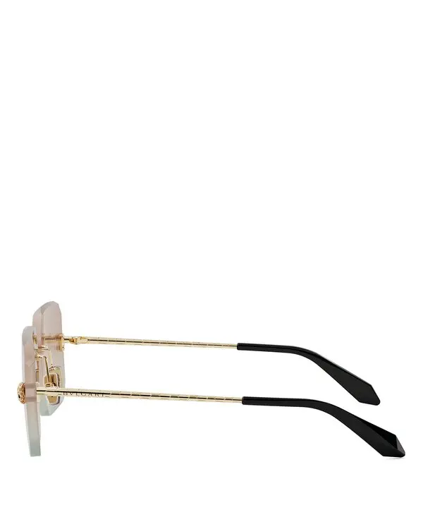 BVLGARI Serpenti Rectangular Sunglasses - Gold/orange Gradient