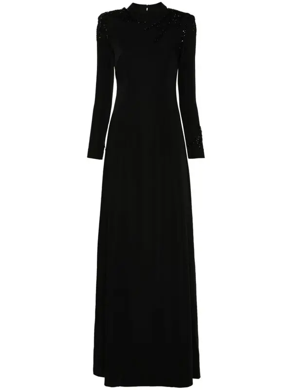 CRISTALLINI Nemesis Maxi Dress - Black