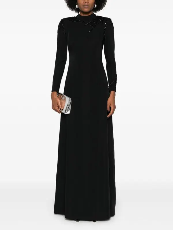 CRISTALLINI Nemesis Maxi Dress - Black