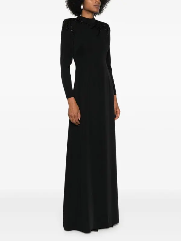 CRISTALLINI Nemesis Maxi Dress - Black