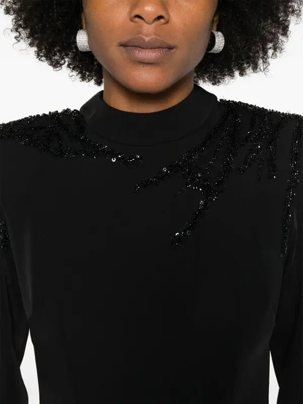 CRISTALLINI Nemesis Maxi Dress - Black
