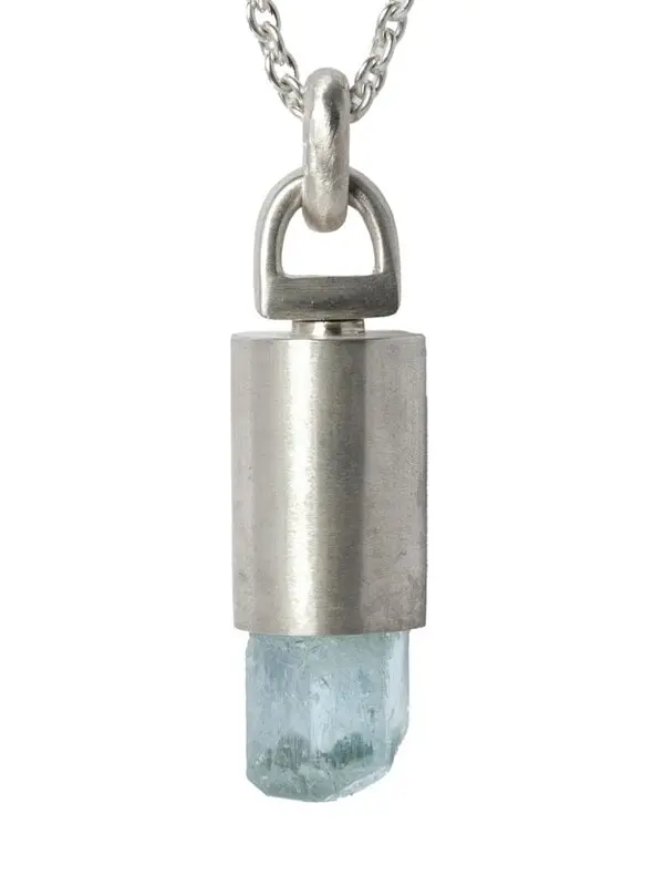 PARTS OF FOUR Talisman Aquamarine Pendant Necklace - Silver