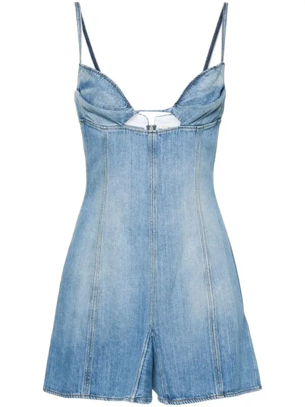 NENSI DOJAKA Denim Mini Dress - Blue