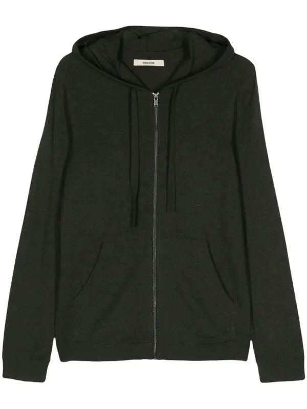 Zadig&Voltaire Zip-up Wool Hoodie - Green