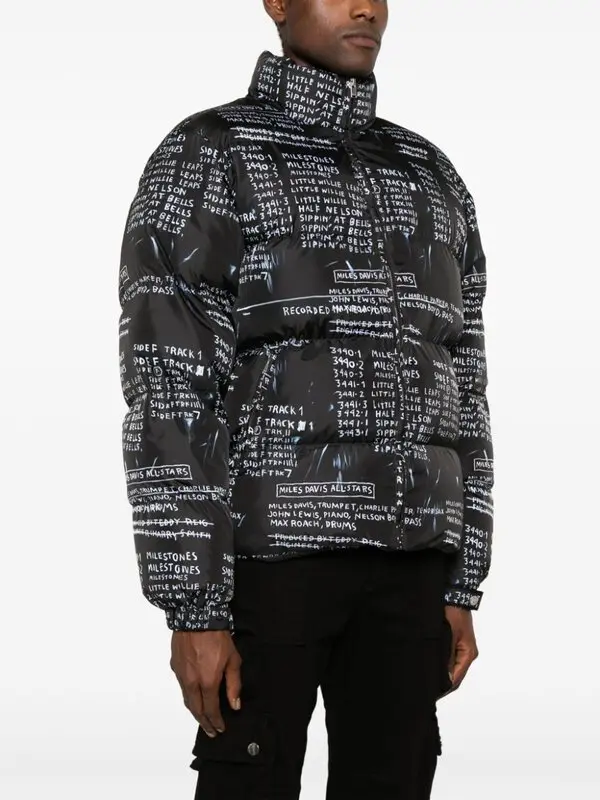 MISBHV X Jean-michel Basquiat Discography Puffer Jacket