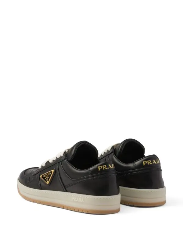 Prada Downtown Leather Sneakers - Black