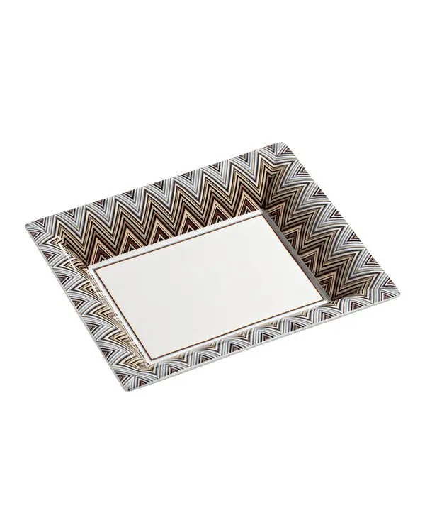 Missoni Zig Zag Jarris Luxury Box Rectangular Tidy Tray, Large - Multi