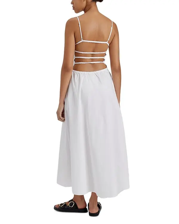 Solid & Striped The Delta Midi Dress - Marshmallow