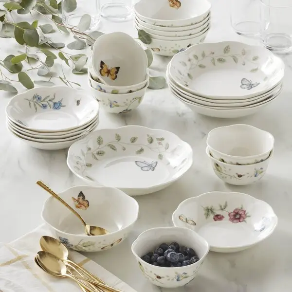 LENOX Butterfly Meadow 24 Piece Bowl Set