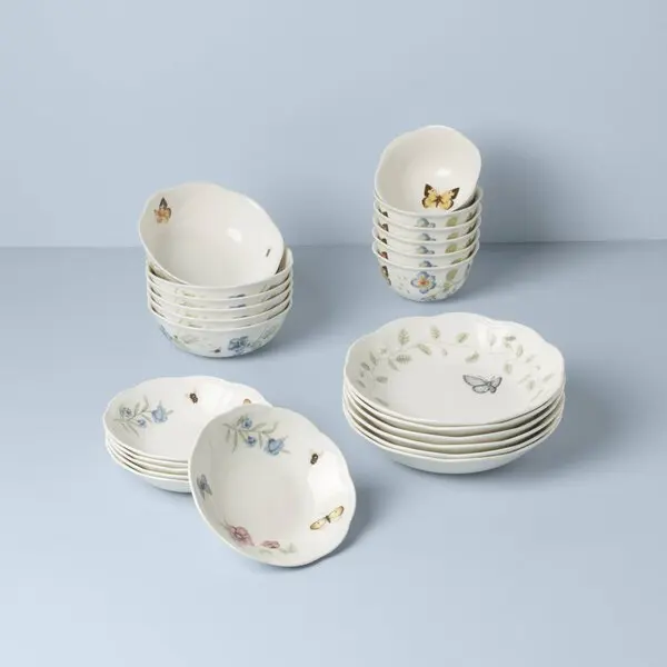 LENOX Butterfly Meadow 24 Piece Bowl Set