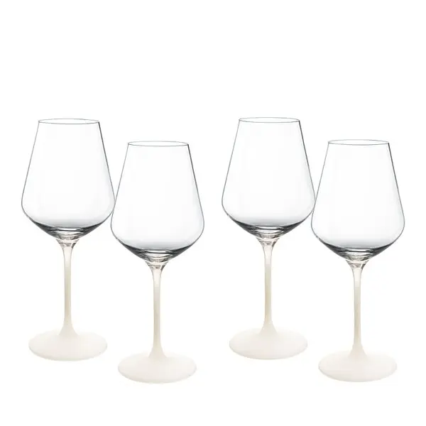 VILLEROY & BOCH Manufacture Rock Blanc Red Wine Glass, Set Of 4 - Clear