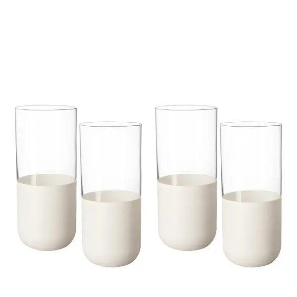 VILLEROY & BOCH Rock Blanc Highball Glass, Set Of 4 - Clear