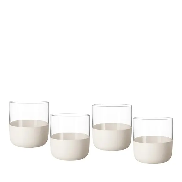 VILLEROY & BOCH Rock Blanc Shot Glasses, Set Of 4 - Clear
