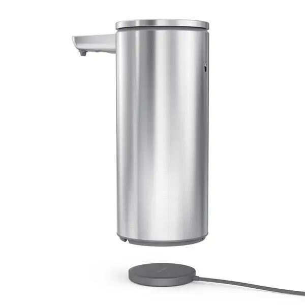 SIMPLEHUMAN 14oz Sensor Pump, Touch-free Hand Soap Dispenser With Sponge Caddy