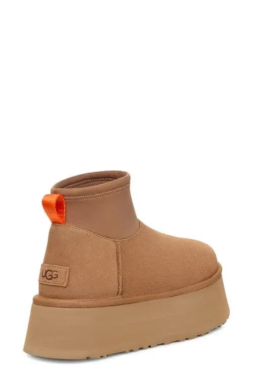 UGG Classic Mini Dipper Platform Boots - Chestnut