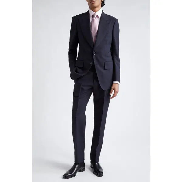 TOM FORD Atticus Wool & Mohair Suit - Navy