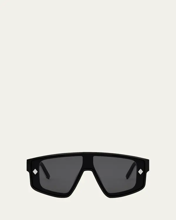 Dior Cd Diamond M1u Sunglasses - Shiny Black Smoke