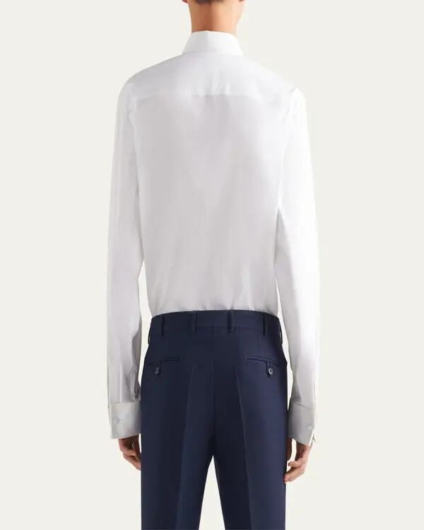 Prada Poplin Stretch Smoking Shirt