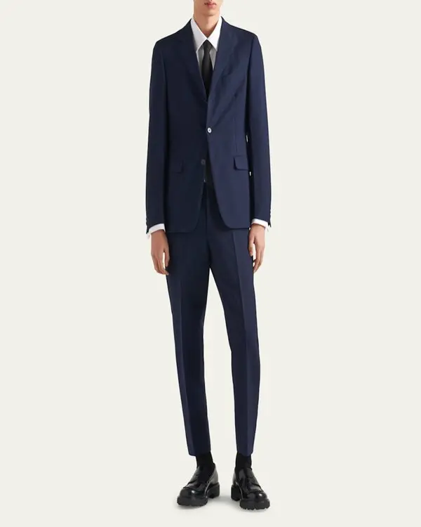 Prada Poplin Stretch Smoking Shirt