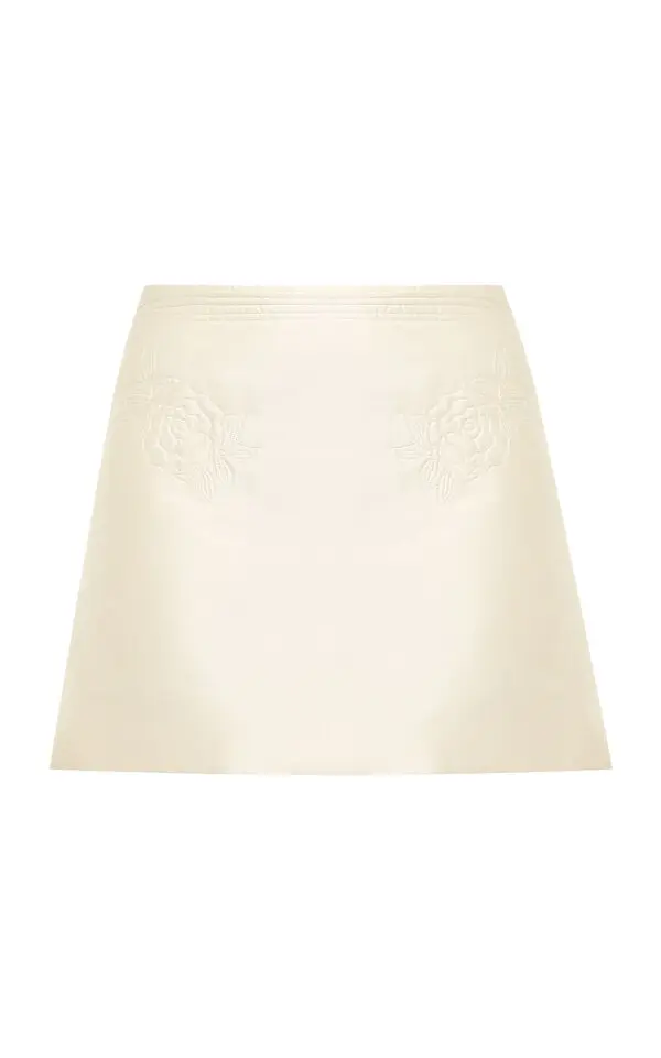 Anna October Bellamy Embroidered Mini Skirt