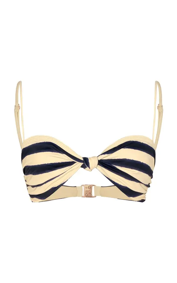 Johanna Ortiz Bandana Marina Bikini Top - Stripe