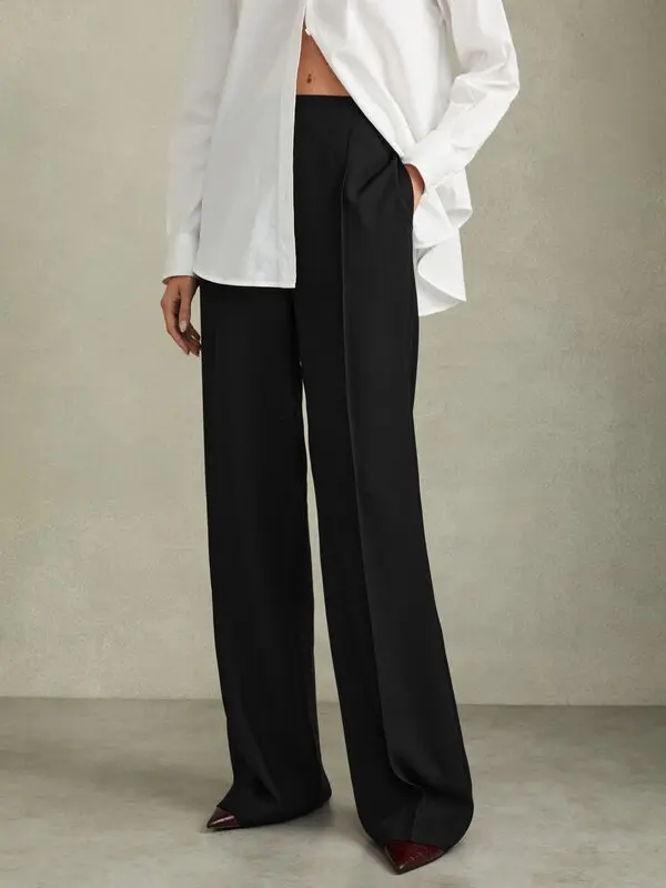 REISS Tansey Fluid Wide Leg Trousers