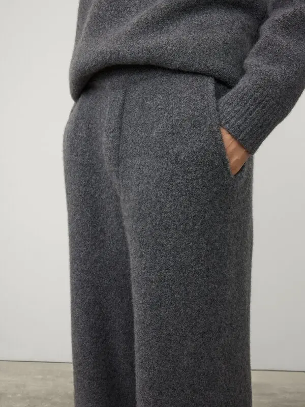 LISA YANG STORE Jayden Bouclé Cashmere Trousers