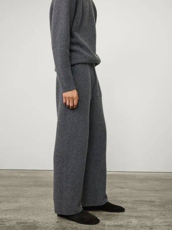 LISA YANG STORE Jayden Bouclé Cashmere Trousers