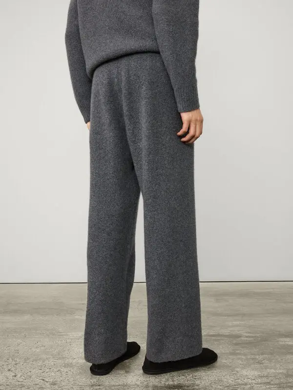 LISA YANG STORE Jayden Bouclé Cashmere Trousers