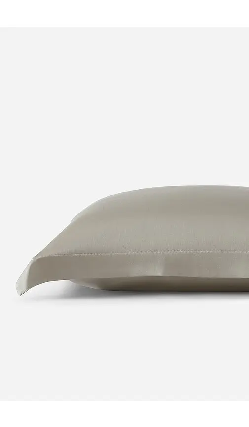 SUNDAY CITIZEN Natural Premium Bamboo Euro Sham In Green