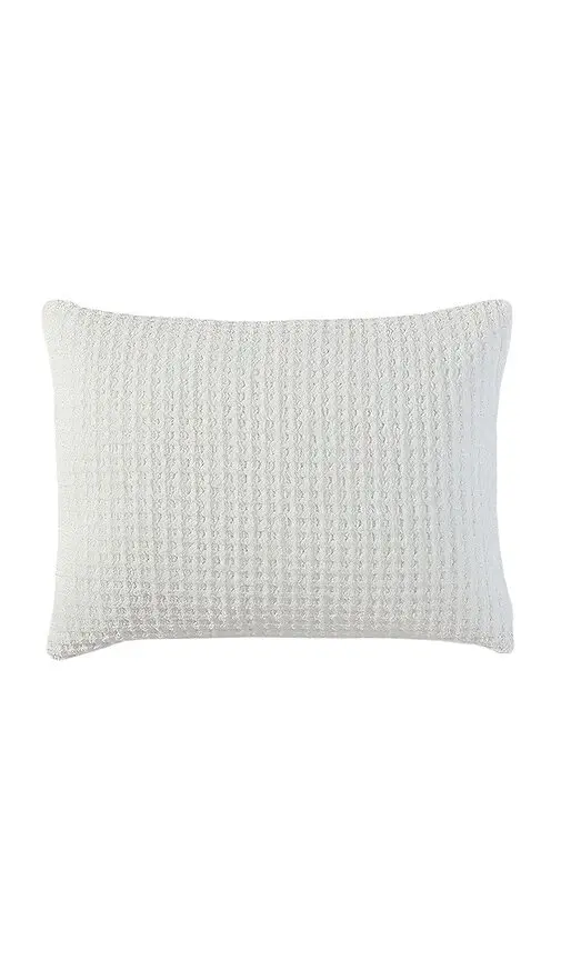 SUNDAY CITIZEN Standard Snug Waffle + Bamboo Sham Set In Cream - Off White