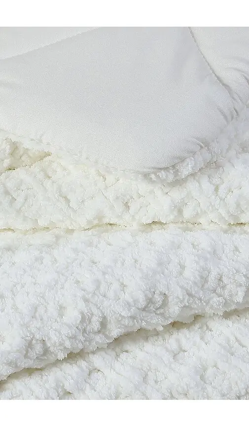 SUNDAY CITIZEN King/cal King Snug Waffle Comforter In White