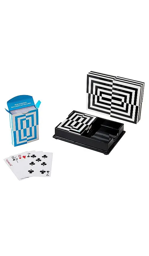 Jonathan Adler Op Art Lacquer Card Set In Multi - N,a