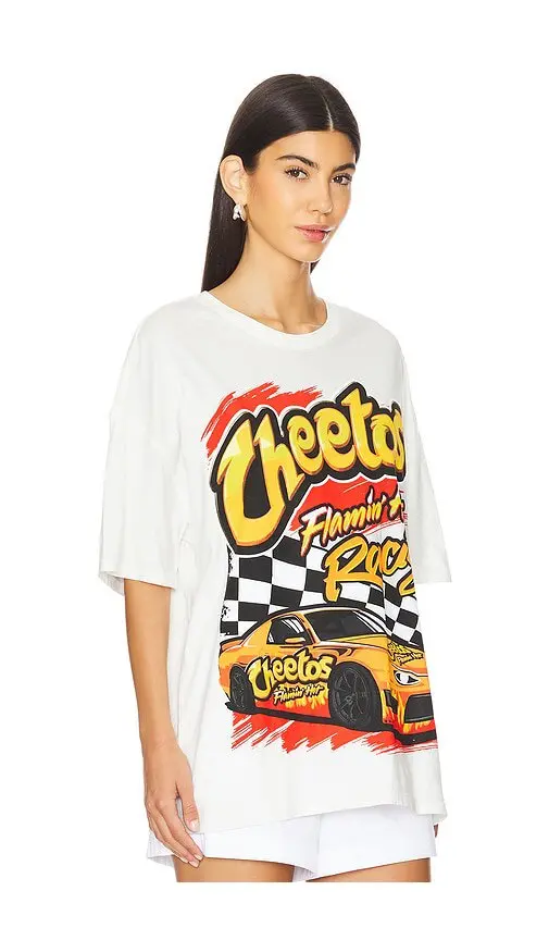 PHILCOS Cheetos Racing Boxy Tee In Cream