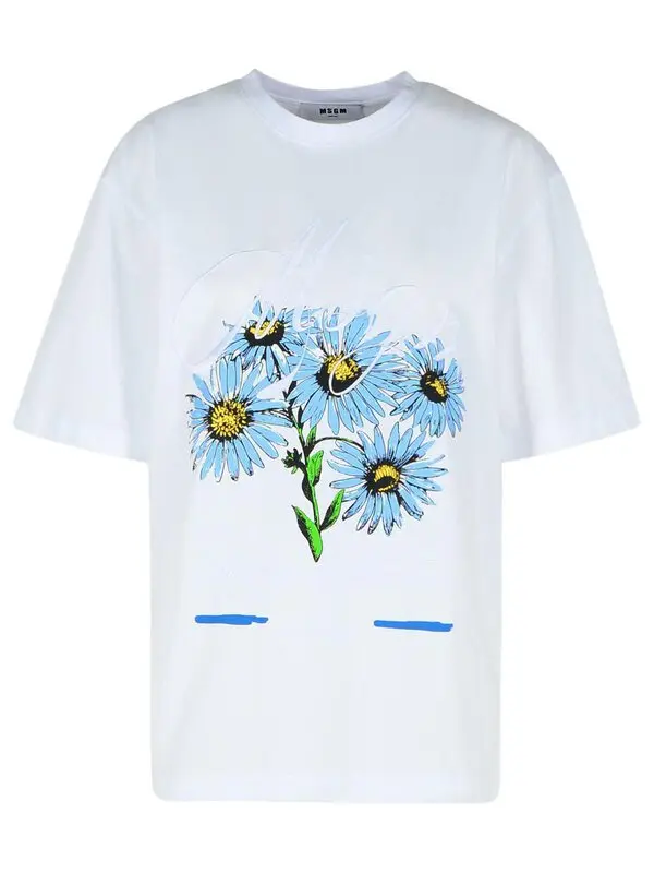 MSGM Cotton T-shirt - White