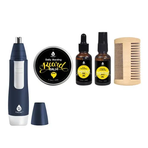 PURSONIC Ultimate Beard Care Kit Grooming Essentials For A Perfect Beard - Multicolor