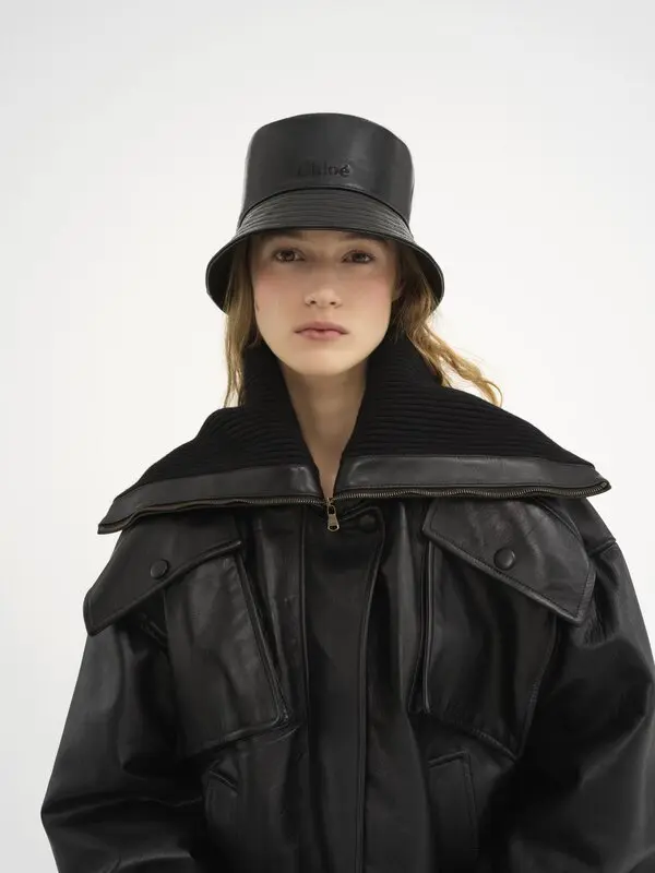 Chloé Bucket Hat In Shiny Leather