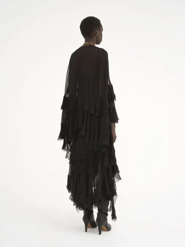 Chloé Long Ruffled Dress