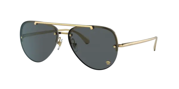 Versace Aviator Sunglasses - Dark Grey