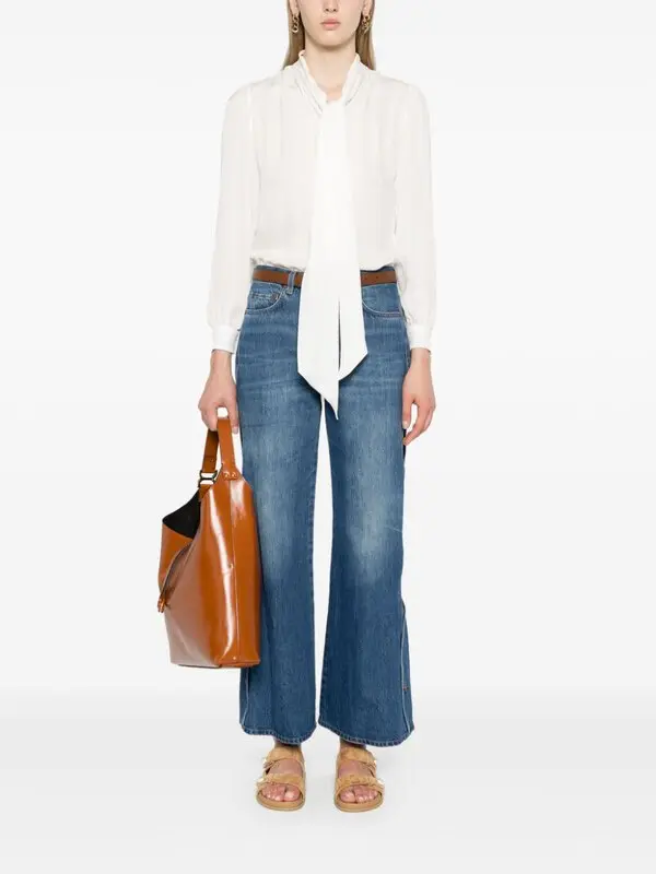 Chloé Cut-out Flared Jeans
