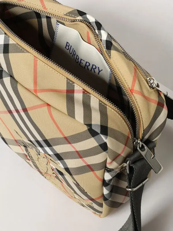 Burberry Check Backpack - Beige