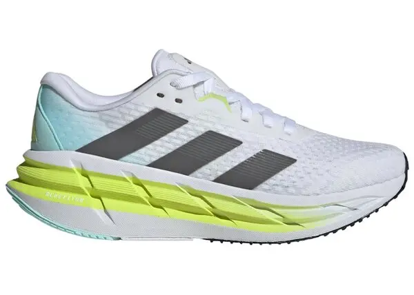 Adidas Adistar 3 Lace Up Sneakers - Cloud White/core Black/pulse Lime