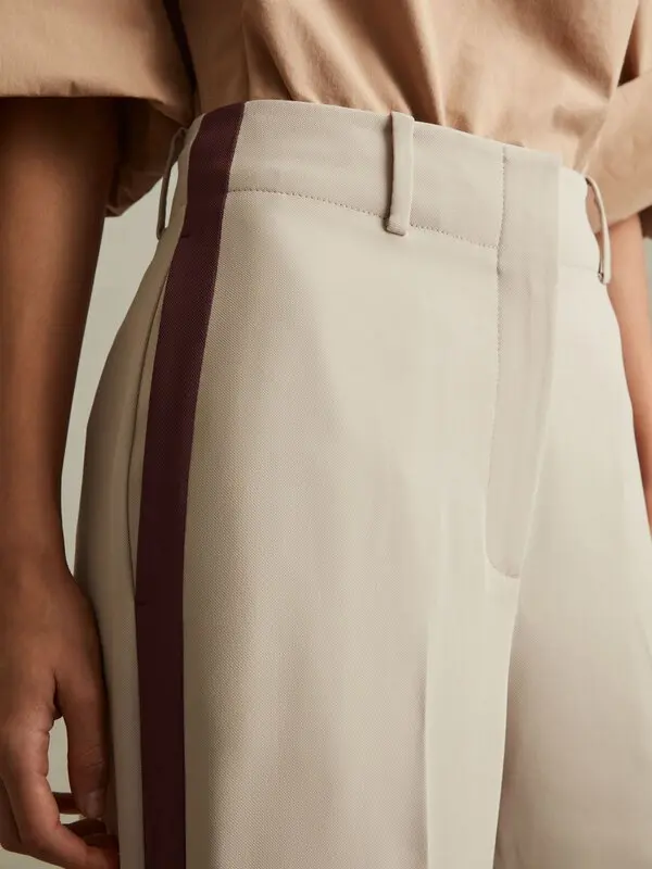 REISS Isla Wide Leg Trousers